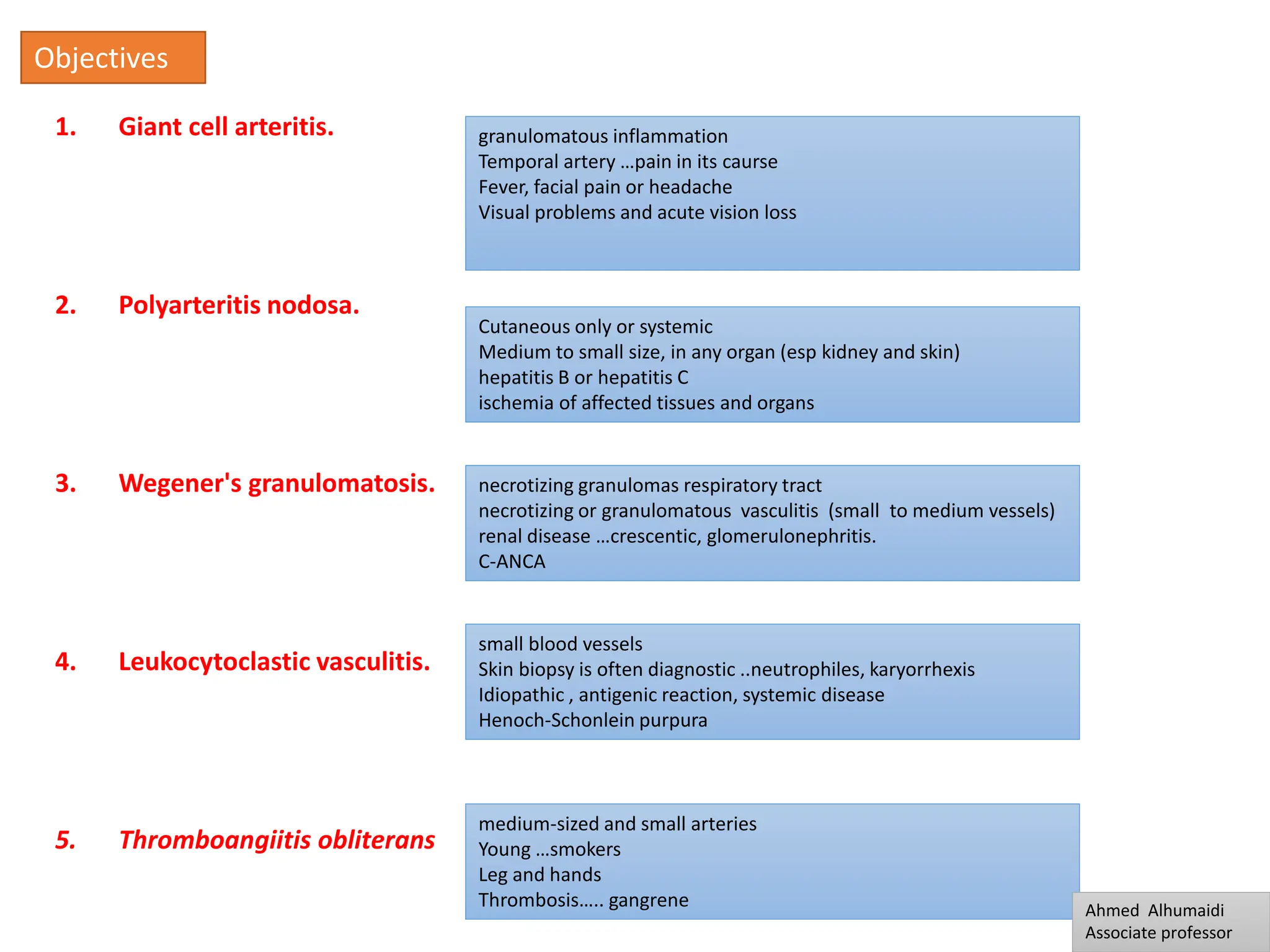 Vaskulitis/ Giant cell arteritis/ temporalis arteritis | PPT