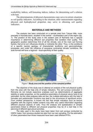 4. vasiliniuc i., patriche c. evaluation of soil physical quality using simple indicators | PDF ...