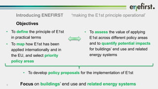 Enefirst: Making the Efficiency First (E1st) principle operational | PPT