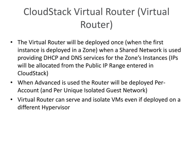 4 virtual router CloudStack Developer Day | PPT