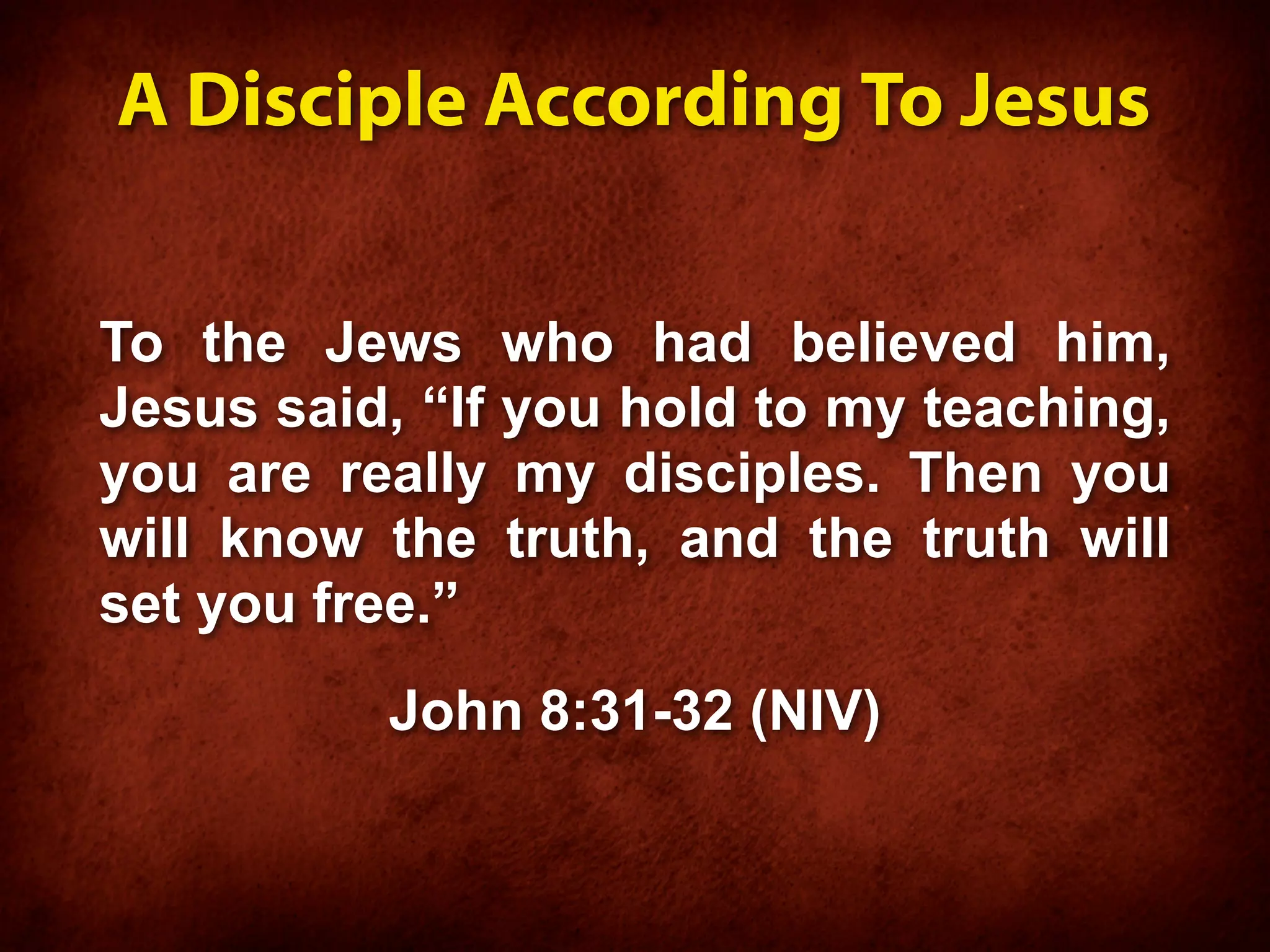 4. What Does It Mean to be a Disciple of Jesus? | PDF | Christianity ...