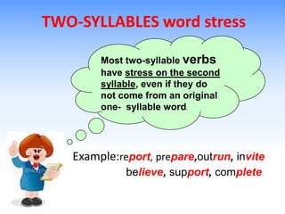 4. word stress | PPTX