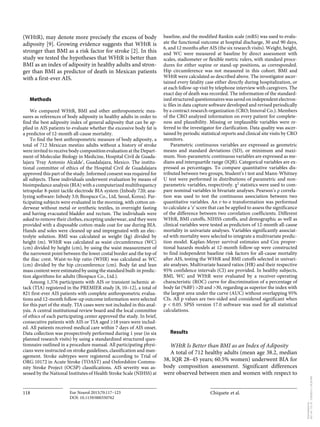 Central Adiposity and Mortality after First-Ever Acute Ischemic Stroke | PDF | Heart and ...