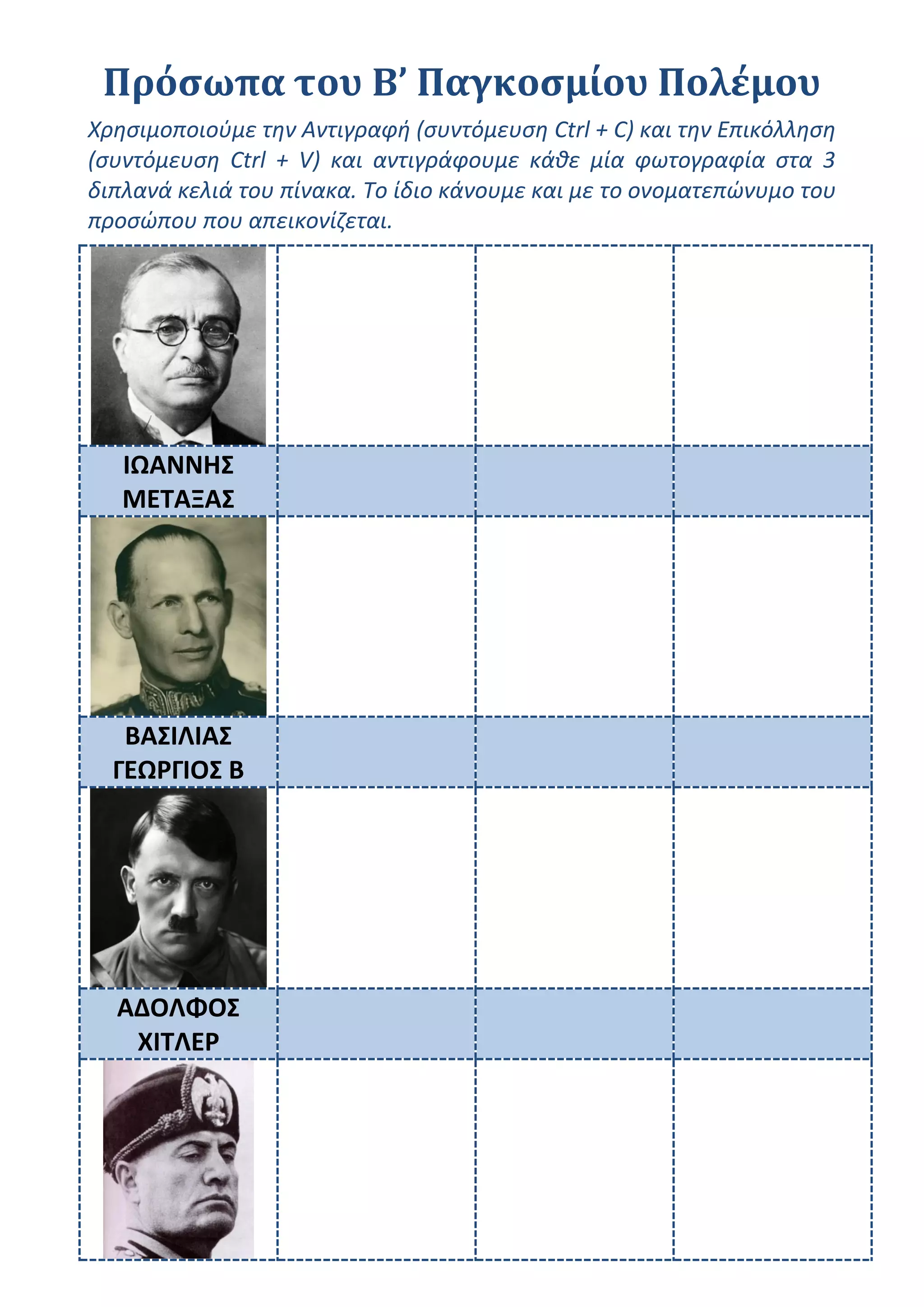 Πρόσωπα του Β' Παγκοσμίου Πολέμου | PDF
