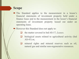 Ind AS 40 : Investment Property | PPTX