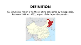 REVISION IGCSE CAMBRIDGE HISTORY: MANCHURIA | PPTX
