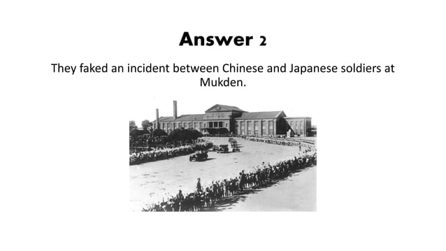 REVISION IGCSE CAMBRIDGE HISTORY: MANCHURIA | PPTX