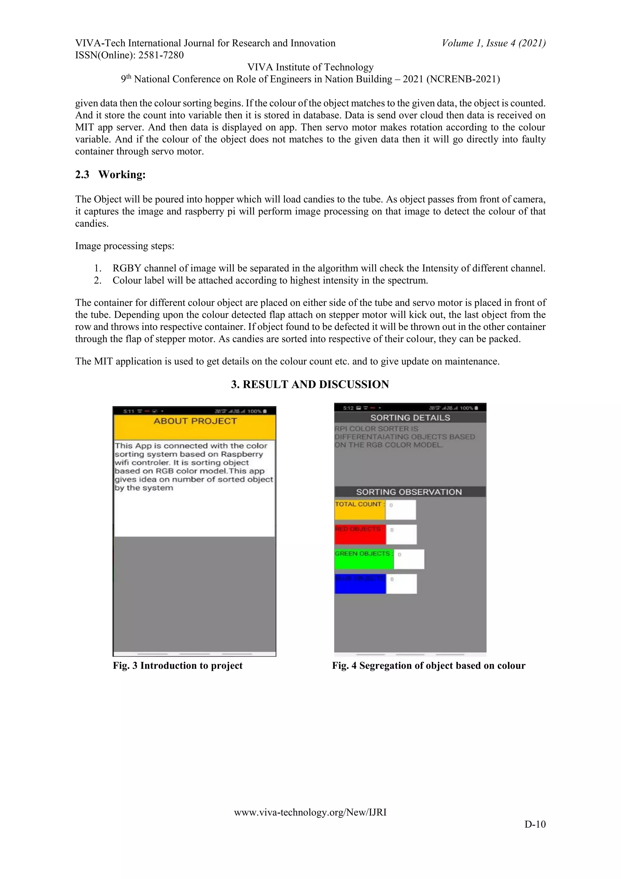 Iot Based Automatic Colour Sorting Machine Pdf