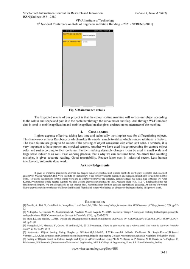 Iot Based Automatic Colour Sorting Machine Pdf