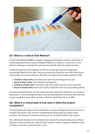 Critical Path Explained With 7 Q&As and a Free Excel Template | PDF