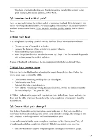 Critical Path Explained With 7 Q&As and a Free Excel Template | PDF