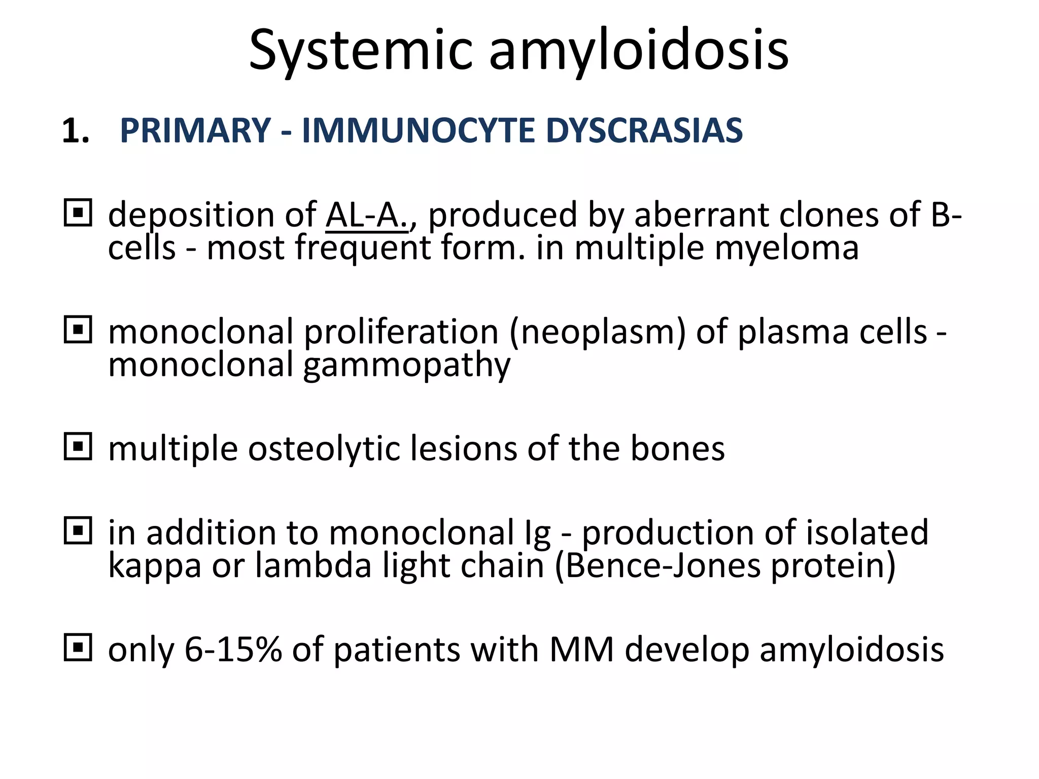 40. AMYLOIDOSIS.ppt | Free Download