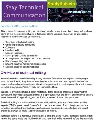 40. Technical Editing | PDF