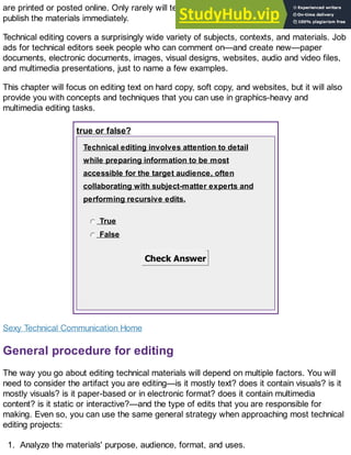 40. Technical Editing | PDF