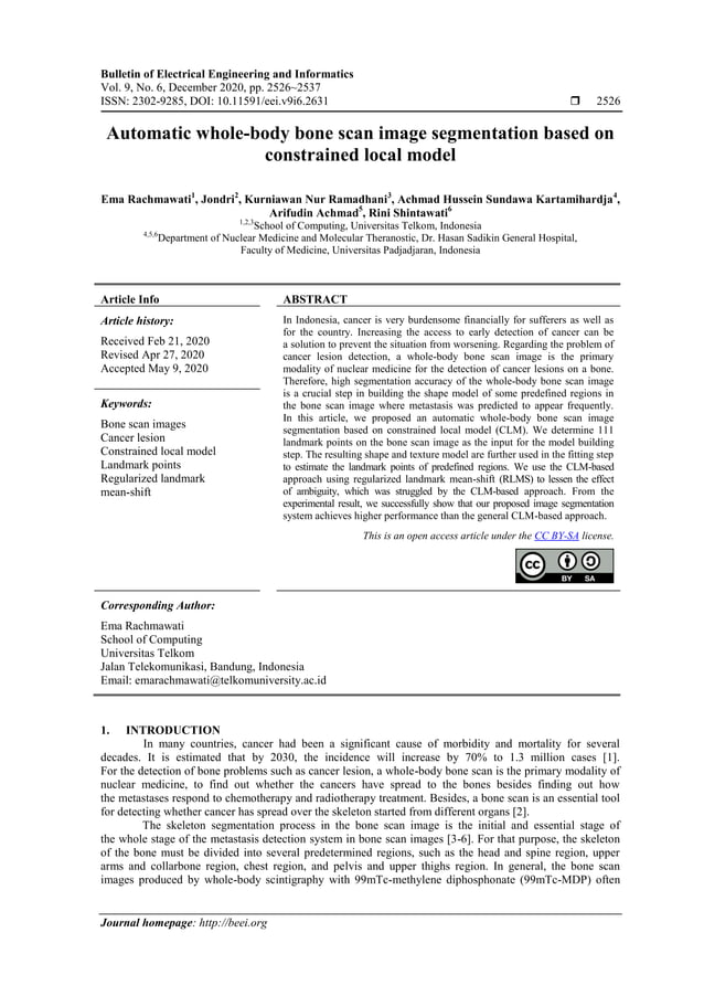 Automatic Whole Body Bone Scan Image Segmentation Based On Constrained