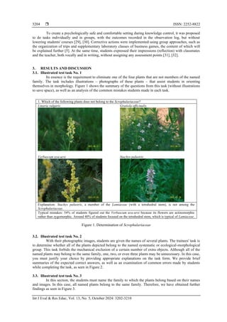 Original illustrated tasks with photos of regional plants for botany ...