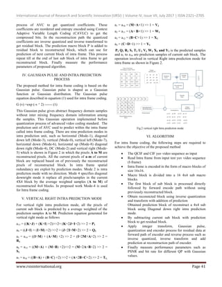 Intra Frame Coding in H.264 to Obtain Consistent PSNR and Reduce Bit Rate for Vertical Right ...