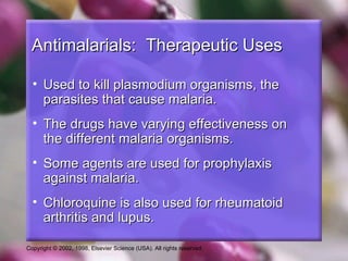 Anti-malarial,antiprotozoal,and antihelmintic agents | PPS