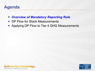 40 CFR 98 Tier 4 Greenhouse Gas Reporting with Stack Emissions Flow Meter | PPT