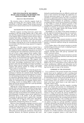 40 charles j. libby - 5916424 - thin film magnetic recording heads and ...