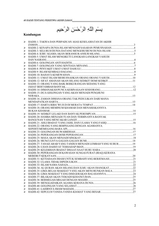40 hadis-tentang-peristiwa-akhir-zaman | PDF