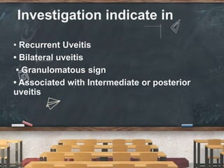 40-INVESTIGATIONS-IN-UVEITIS.serology pp t | PPT | Eye and Vision ...