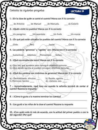 40 lecturas-comprension-lectora | PDF