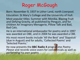 40 love roger mc gough | PPTX