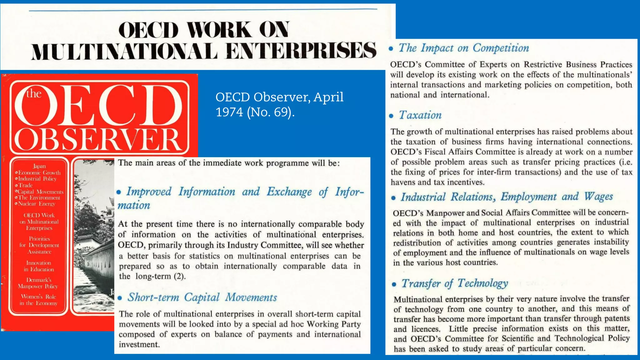 40 years of the OECD Guidelines for Multinational Enterprises: 1976 ...
