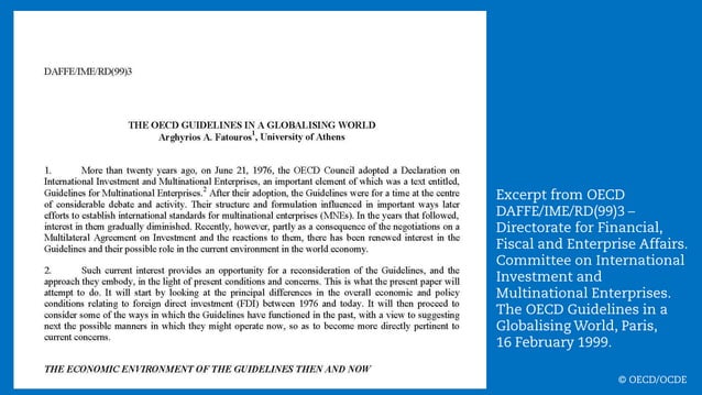 40 years of the OECD Guidelines for Multinational Enterprises: 1976 ...
