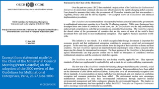 40 years of the OECD Guidelines for Multinational Enterprises: 1976 ...