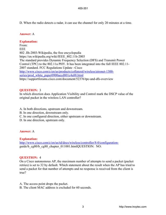 400-351 Exam-CCIE Wireless | PDF