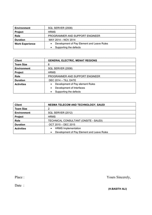 Basith Ali - Resume | PDF