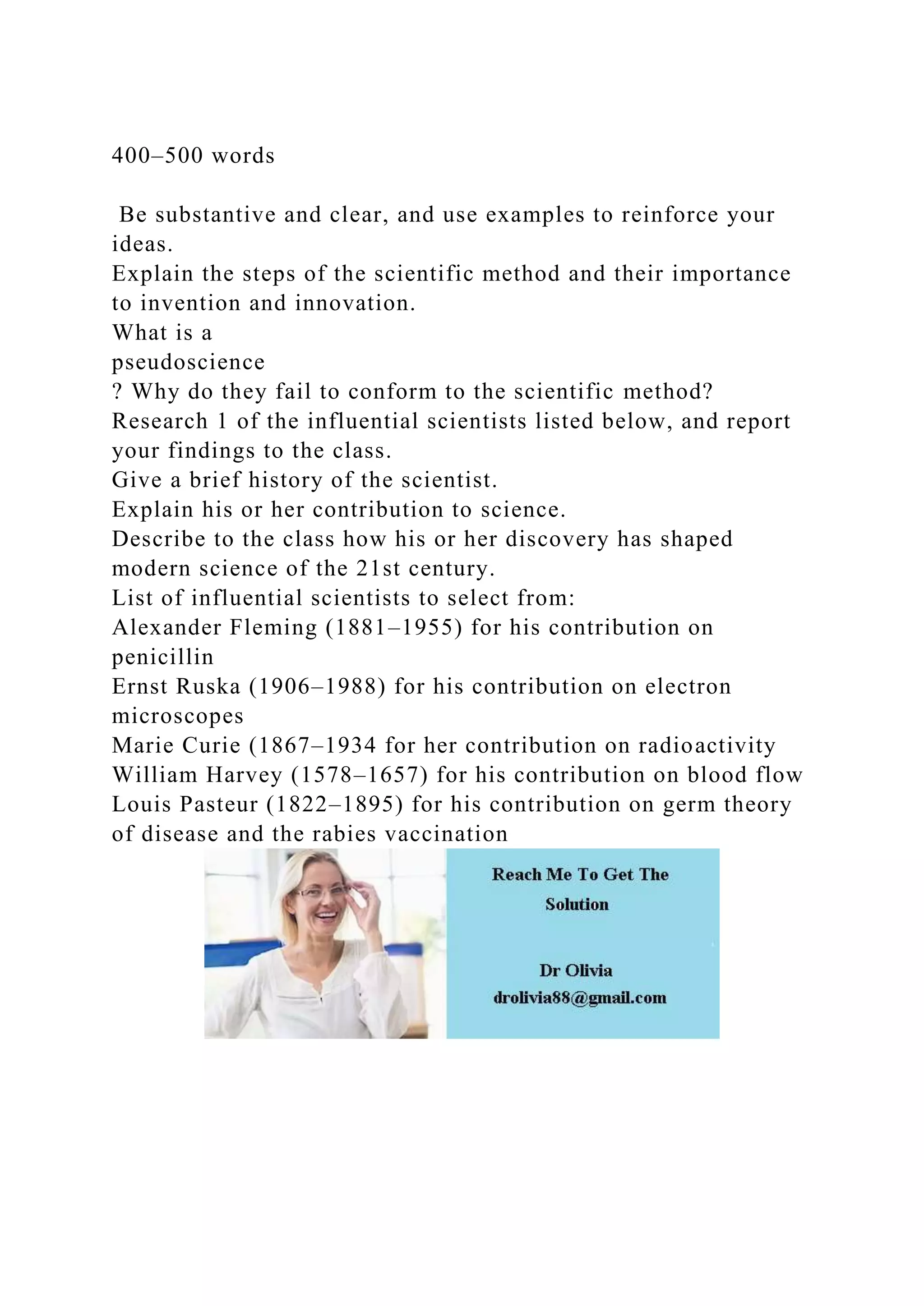 400–500 words Be substantive and clear, and use examples to rein.docx