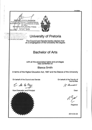 Degree and academic transcript | PDF