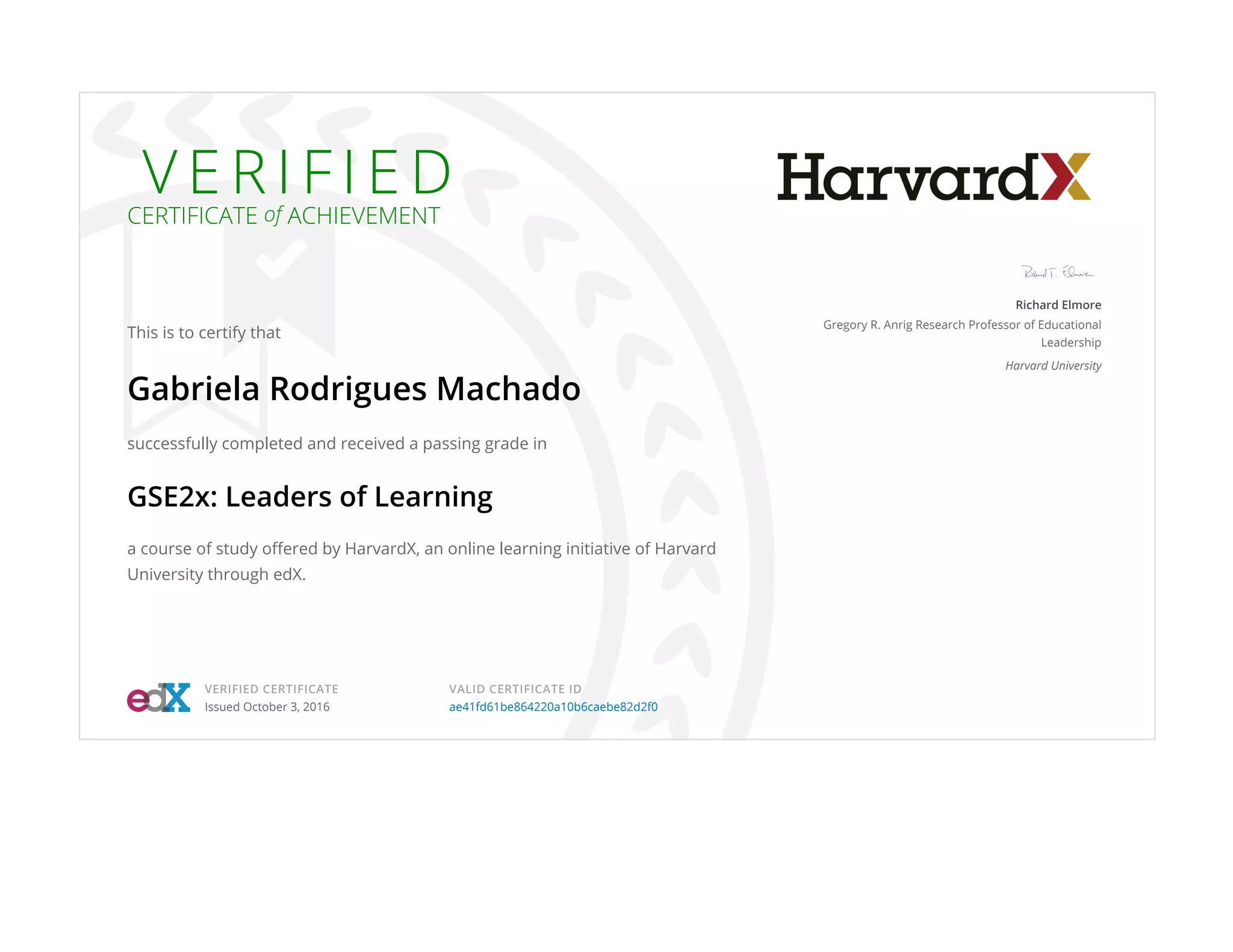 HarvardX GSE2x Certificate _ edX2 | PDF