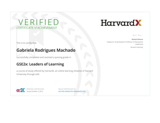 HarvardX GSE2x Certificate _ edX2 | PDF