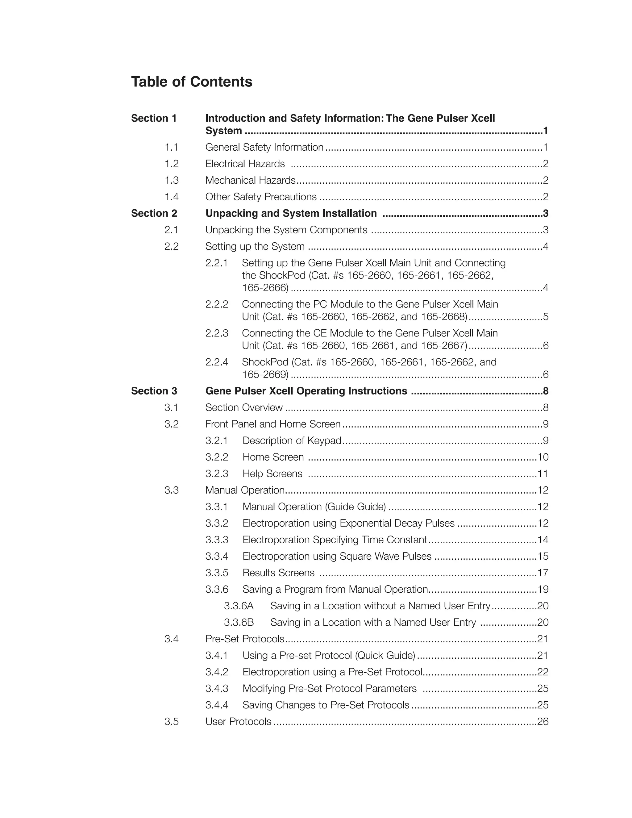 Gene pulser xcell electroporation system (English manual) | PDF