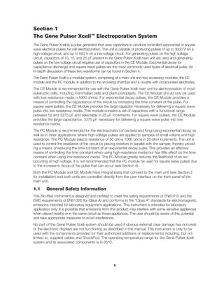 Gene pulser xcell electroporation system (English manual) | PDF
