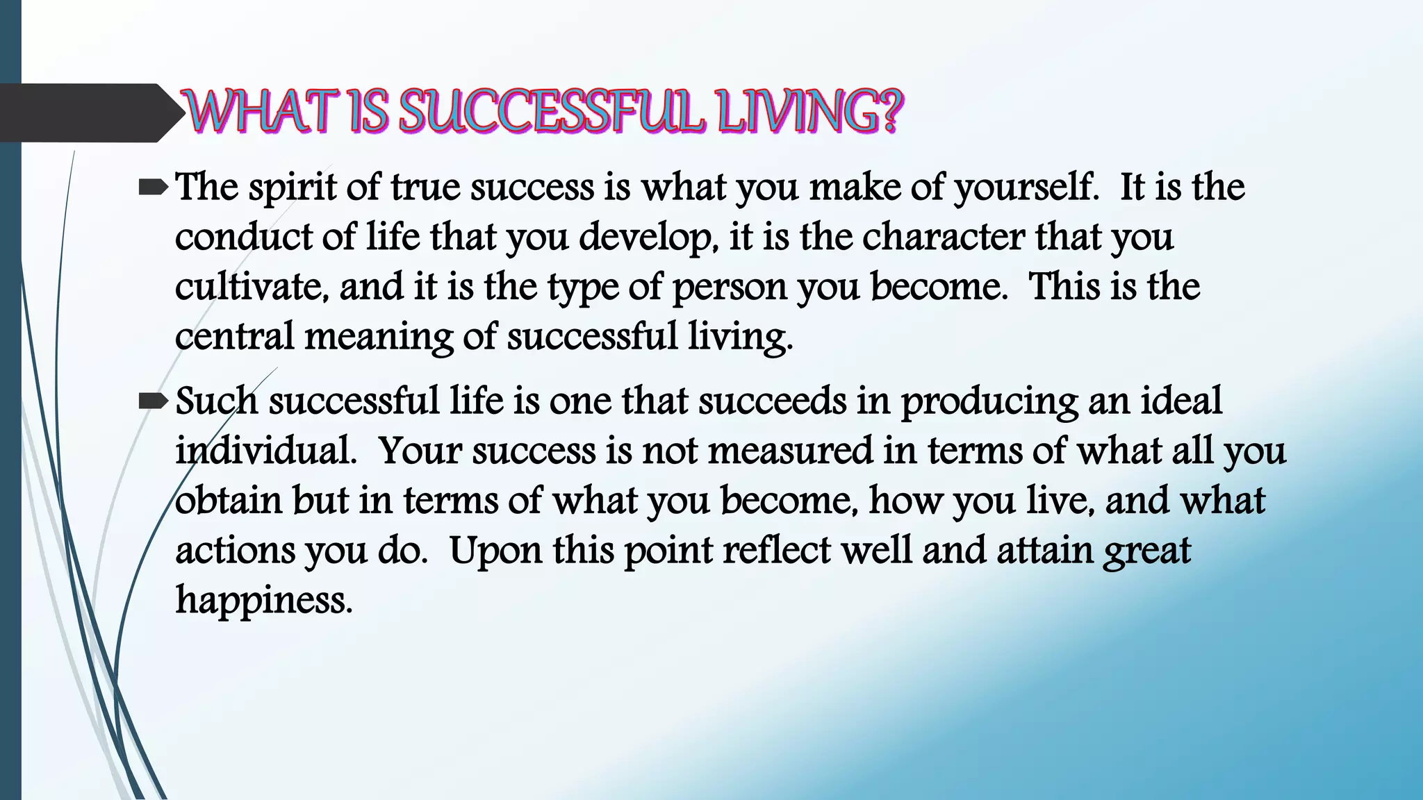 successful life | PPT