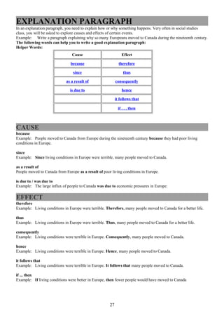 Paragraph Writing | PDF