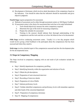 40086768 competency-mapping | PDF | Resume Writing and Advice | Job Search