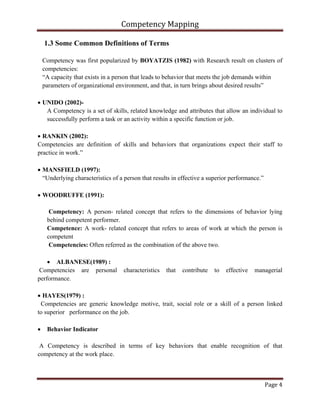 40086768 competency-mapping | PDF | Resume Writing and Advice | Job Search