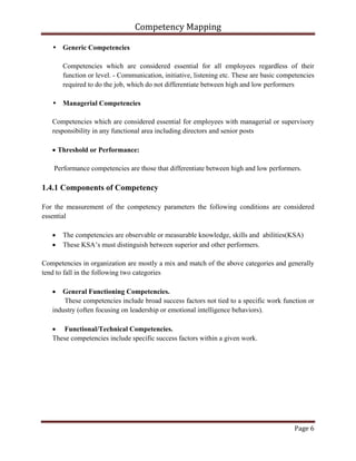 40086768 competency-mapping | PDF | Resume Writing and Advice | Job Search