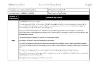 400896 template for dance critique new spr13 | DOCX