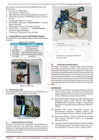 Accident Detection System using Arduino Uno | PDF