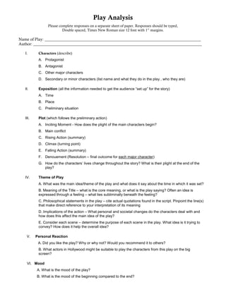 STORY ANALYSIS | PDF