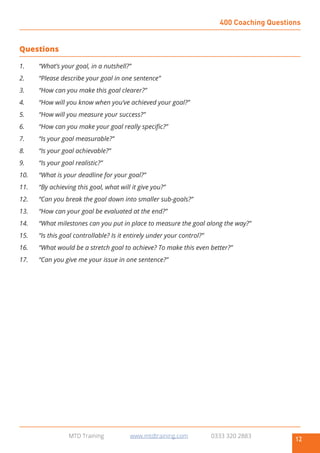 400 Coaching Questions For Managers | PDF