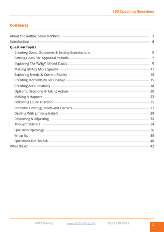 400 Coaching Questions For Managers | PDF