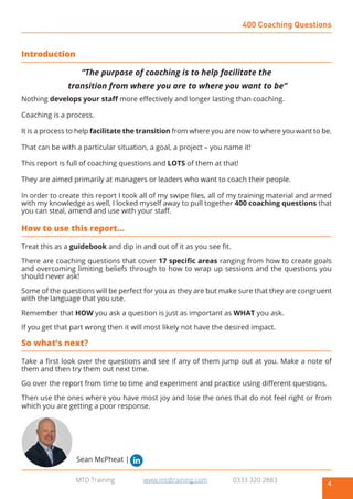 400 Coaching Questions For Managers | PDF